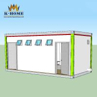 China Prefabricated Public Movable Toilet Cabin 18sqm 8 Person Capacity Easy Assemble Washroom for sale