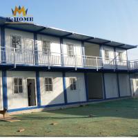 China Durable Steel Portable Accommodation Flat Pack Container House Heat Insulation for sale