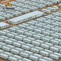 China Prefab Modular Container Home 20ft Steel Structure Sandwich Panel House for Workers Camp for sale