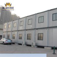 China 20ft Sandwich Panel Prefab House  Flat Pack Container House Cabin for sale