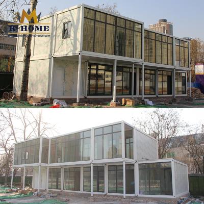 China Movable 20FT Prefabricated Container House 2 Stories Fast Installation for sale