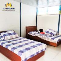 China Two Storeys K Type Prefab Accommodation 509 sqm Strong Fireproof Rain Proof for sale