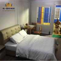 China Affordable Modular Prefab Cabin Fire Resistant Sandwich Panel House for sale