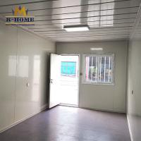 China 20ft Flat Pack Container House Steel Frame Sandwich Panel House Easy Installation for sale