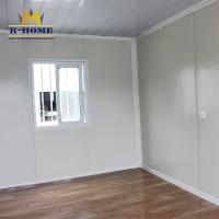 China Tiny Sandwich Panel Container House 35.7m2 Modular Flat Pack Prefab Home for sale