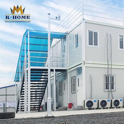 China Modular Prefabricated Container Office Portable Sandwich Panel House for sale