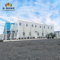 China Double Story Prefabricated Office Container With Durable Steel Structure for sale