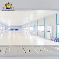China Fabricated Steel Structure Sandwich Panel Prefab House 5m-18m Span Customizable for sale