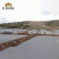China Modular Temporary Mining Buildings Portable Accommodation 2.3mm Corner Column 16 Floor Purlins for sale