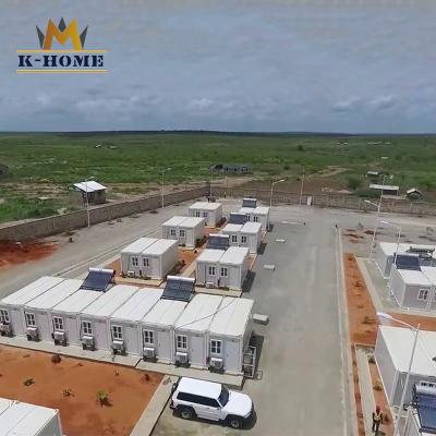 China Portable Prefabricated Oilfield Drilling Camp 6000x3000x2800mm Rock Wool Sandwich Panel for sale