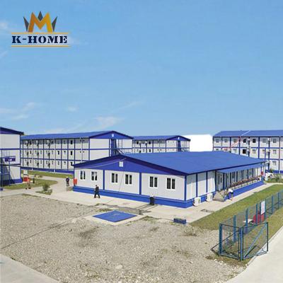 China Customized Remote Location Temporary Dormitory Sandwich Panel Container House for sale