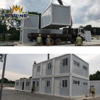 China Fire Resistant Portable Accommodation Temporary Housing 5950x3000x2800mm for Workforce Lodging for sale