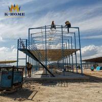 China Fabricated Steel Structure Sandwich Panel Prefab House 5m-18m Span Customizable for sale
