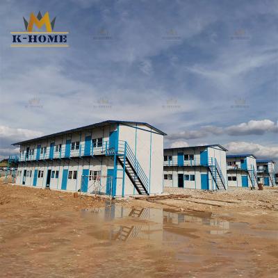 China Steel Modular Labour Hutment Sandwich Panel Prefab House for sale