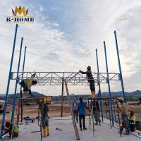 China Steel Modular Labour Hutment Sandwich Panel Prefab House for sale