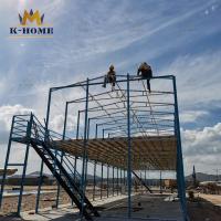 China Prefabricated Steel Structure Worker Dormitory Sandwich Panel Prefab Home 5m-18m Span for sale