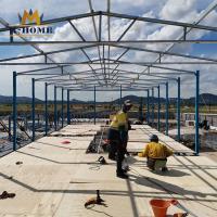 China Prefabricated Steel Structure Worker Dormitory Sandwich Panel Prefab Home 5m-18m Span for sale
