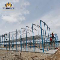 China Prefabricated Steel Structure Worker Dormitory Sandwich Panel Prefab Home 5m-18m Span for sale