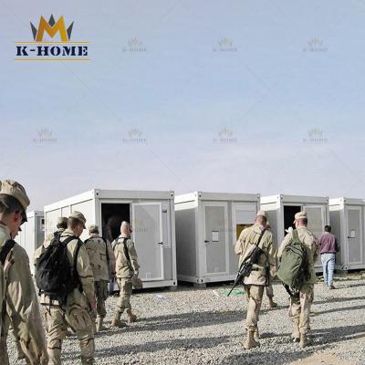 China Demountable Sandwich Panel Container House Portable Army Building for sale