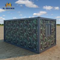 China Quick Built Sandwich Panel Container House Modular Army Dormitory for sale
