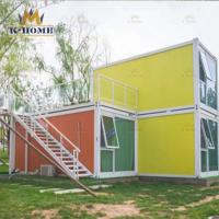 China Prefabricated Sandwich Panel Container House Cafe Container Shop for sale