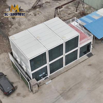 China Flat Pack Container Office With Accommodation 6m x 3m x 2.8m for 1-8 People for sale