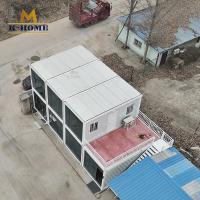 China Light Steel Sandwich Panel Container House Temporary Site Office Construction for sale