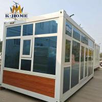 China 20Ft Sandwich Panel Container House With Glass Curtain Wall for sale