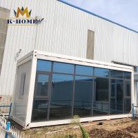 China 20Ft Sandwich Panel Container House With Glass Curtain Wall for sale