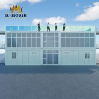 China Furnished Transportable Site Office Building 6000x3000mm Galvanized Steel Frame for sale