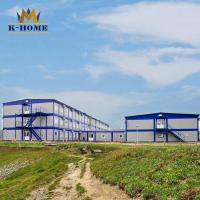 China Portable Accommodation Units Steel Frame House For Pipeline Project for sale