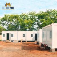 China Temporary Construction Camp Two Bedroom Pre Built Homes 18 sqm Steel Frame for sale