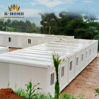 China Temporary Construction Camp Two Bedroom Pre Built Homes 18 sqm Steel Frame for sale