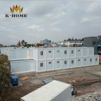 China Temporary Site Sleeping Accommodation Modular Sandwich Panel Building 20ft Custom for sale