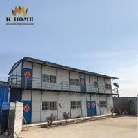 China Light Steel Temporary Sandwich Panel House Dormitory For Worker for sale