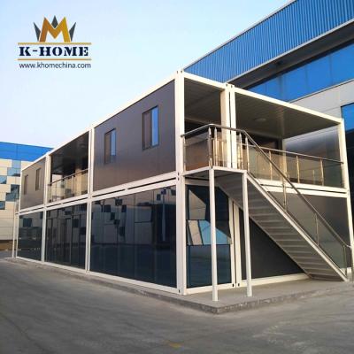 China 40ft Modular Flat Pack Container Office Prefab Luxury Container House for Remote Site for sale