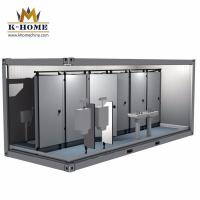 China Light Steel L6M Portable Container House Public Toilet Bathroom Custom Size for sale