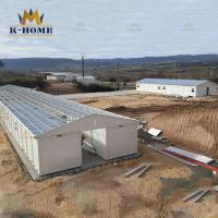 China Galvanized Steel Prefabricated Poultry Farm Shed 10m Span Insulated Roof for sale