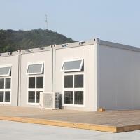 China High Prefabrication Sandwich Panel Modular Folding Container Temporary Office for sale