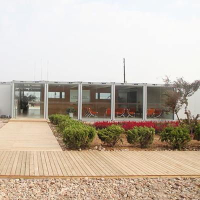 China High Prefabrication Sandwich Panel Modular Folding Container Temporary Office for sale