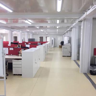 China Quick Install Steel Frame House Two Story Modular Container Office for sale