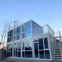 China Fast Assembly Prefabricated Construction Site Container Office 20ft Steel Structure for sale