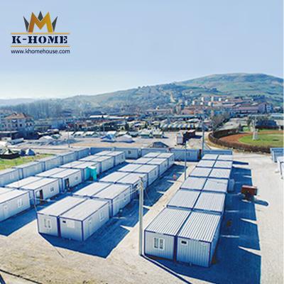 China Prefab Modular Portable Construction Site Accommodation Dormitory 20ft for sale