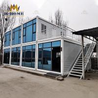 China Prefabricated Removable Mobile Modular Portable Construction Office WIth Glass Wall for sale