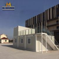 China Sandwich Panel Portable Construction Office Temporary Site Office 50mm Insulation for sale