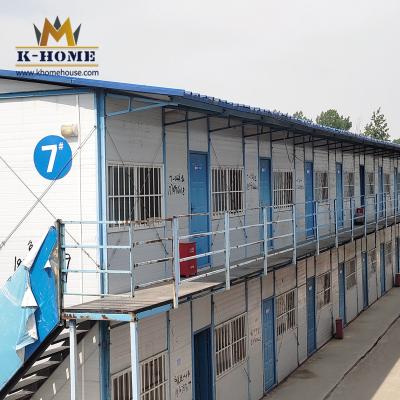 China Temporary Steel Structure Movable Portable Man Sandwich Panel Camps for Oilfield for sale