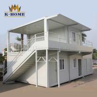 China 20ft Sandwich Panel Modular Container Worker Canteen 75mm Rockwool Insulation for sale