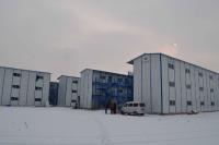 China Low Cost Steel Structure Prefab Sandwich Panel House Construction Camp For Workers for sale