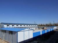 China Low Cost Steel Structure Prefab Sandwich Panel House Construction Camp For Workers for sale