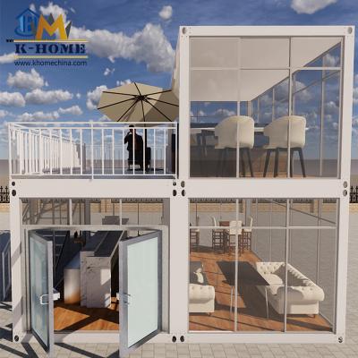 China Portable Prefab Container Kitchen Restaurant 20ft Steel Structure for Sale for sale